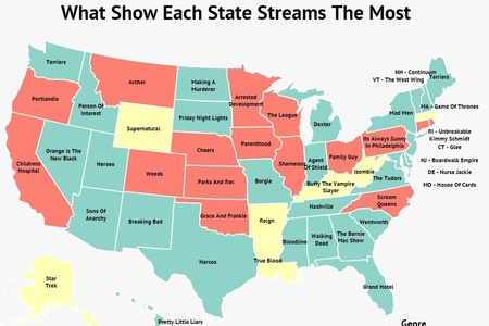 This Amazing Map Shows What Each State Is Currently Binge Watching On ...